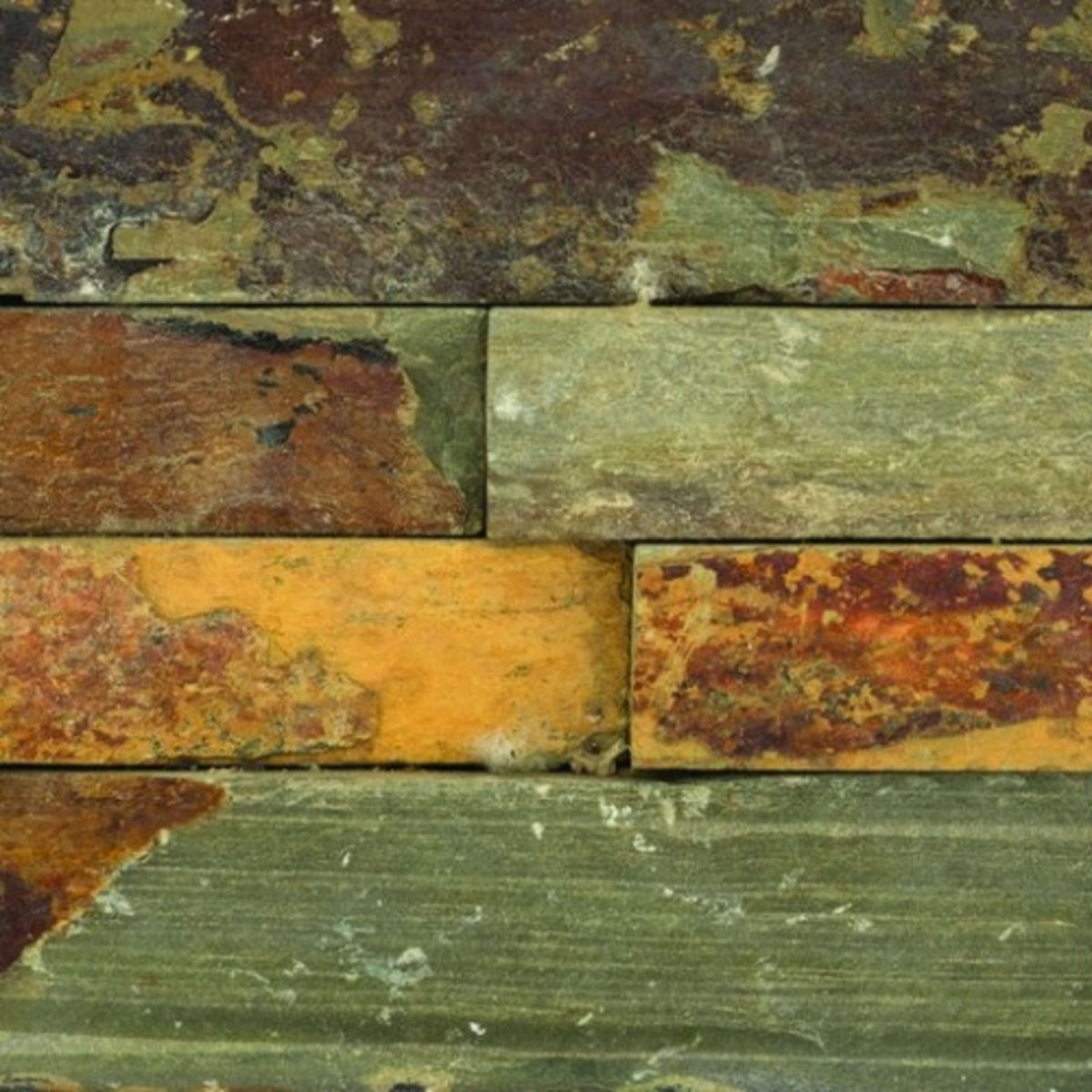 SLATE, QUARTZITE & SANDSTONE in Earth - Stacked 6" X 24" Natural Stone ...